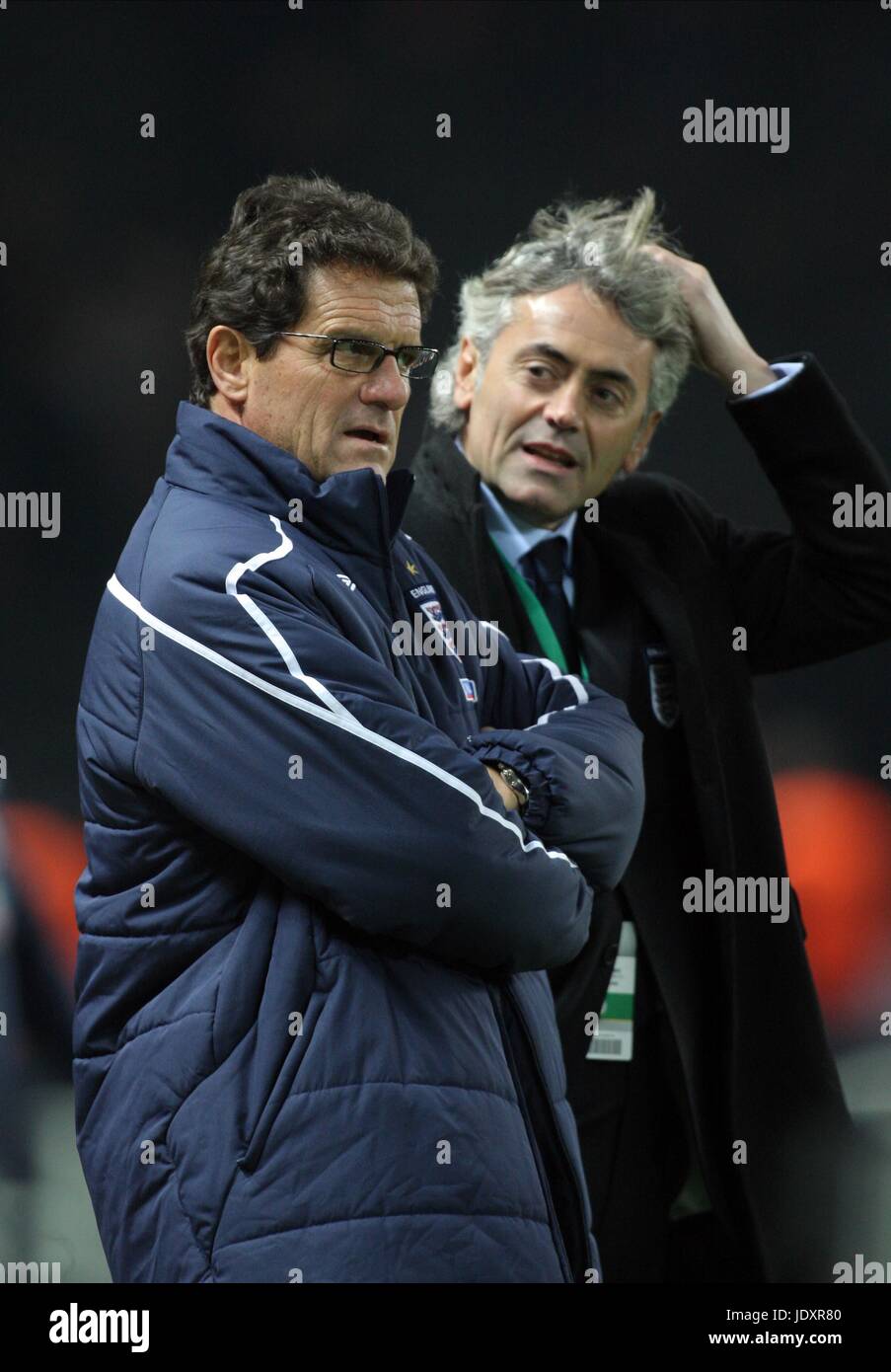 FABIO CAPELLO & BALDINI GERMANY V ENGLAND OLYMPIC STADIUM BERLIN ...