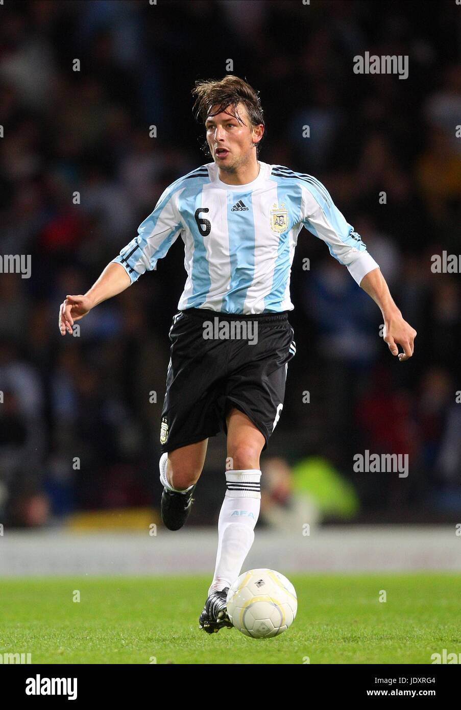 GABRIEL HEINZE ARGENTINA & REAL MADRID HAMPDEN PARK GLASGOW SCOTLAND 19 ...