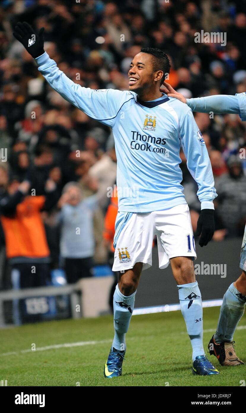 ROBINHO MANCHESTER CITY FC CITY OF MANCHESTER STADIUM MANCHERSTER ...