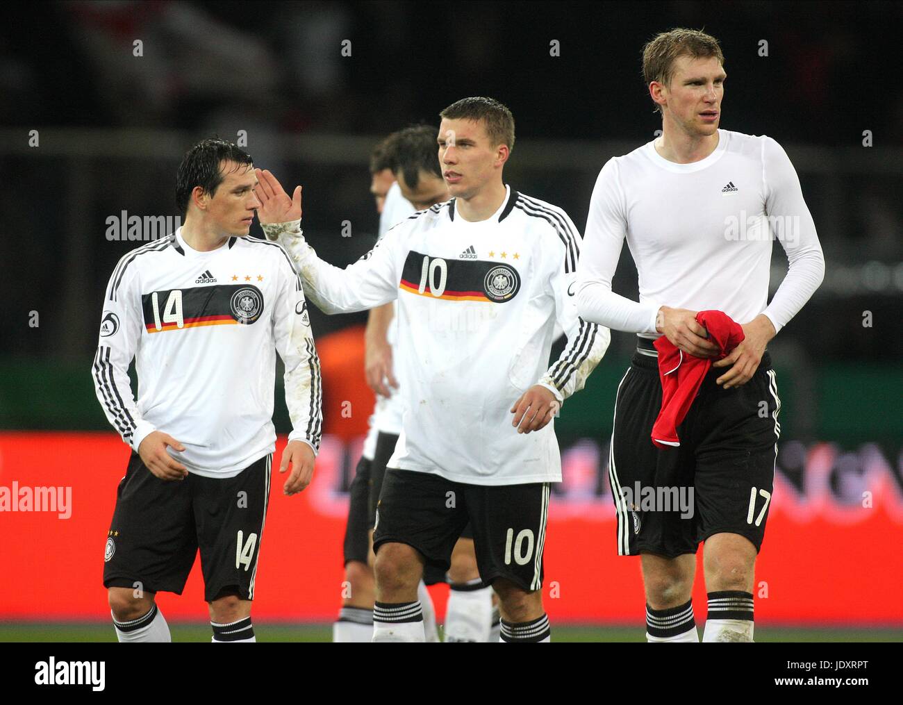 GERMAN PLAYERS AFTER DEFEAT GERMANY V ENGLAND OLYMPIC STADIUM BERLIN ...