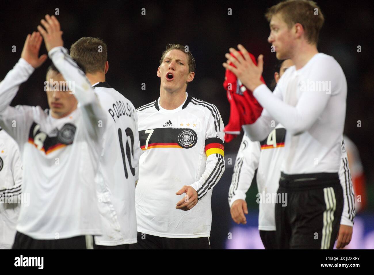 GERMAN PLAYERS AFTER DEFEAT GERMANY V ENGLAND OLYMPIC STADIUM BERLIN ...
