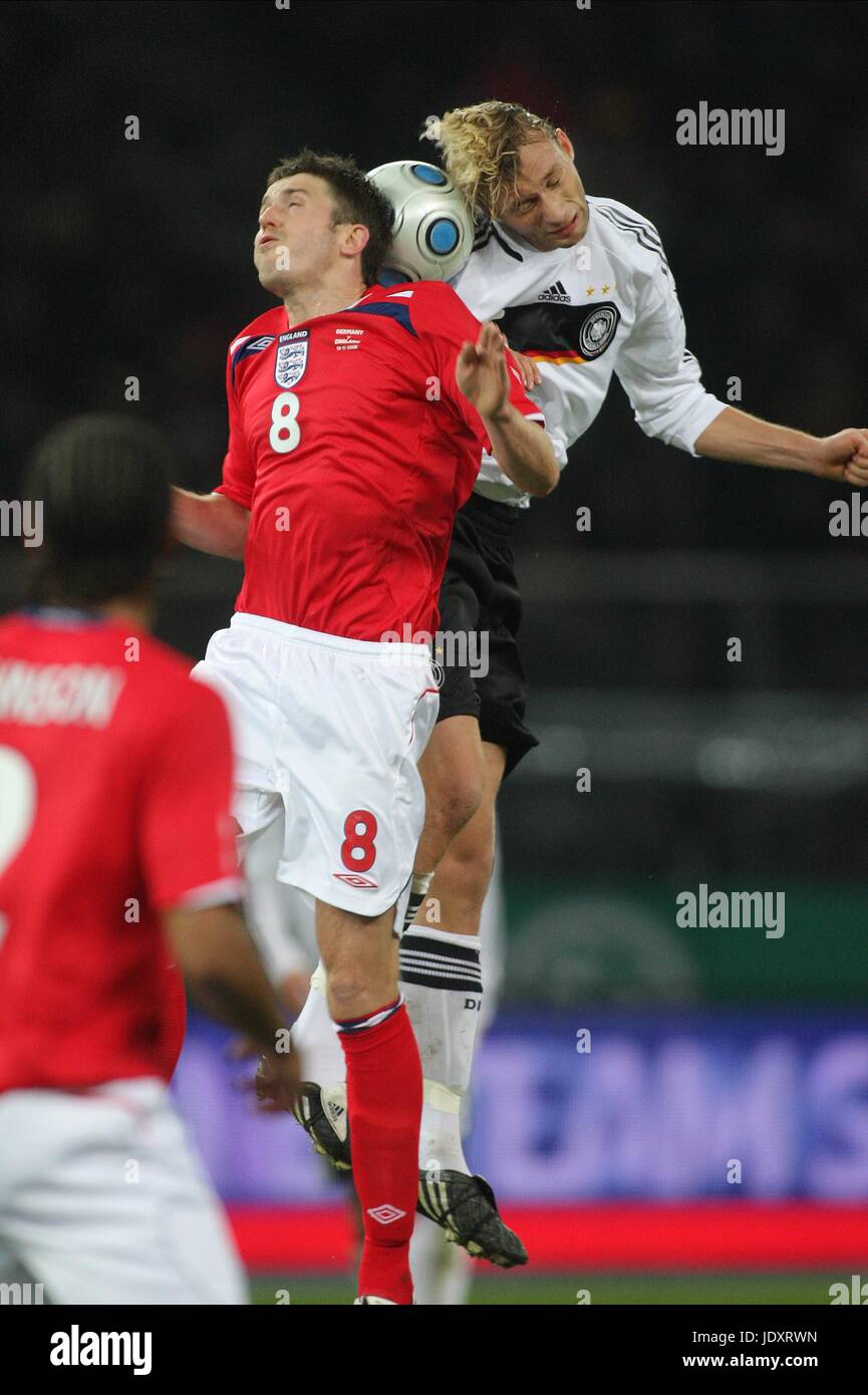 SIMON ROLFES & MICHAEL CARRICK GERMANY V ENGLAND OLYMPIC STADIUM BERLIN ...