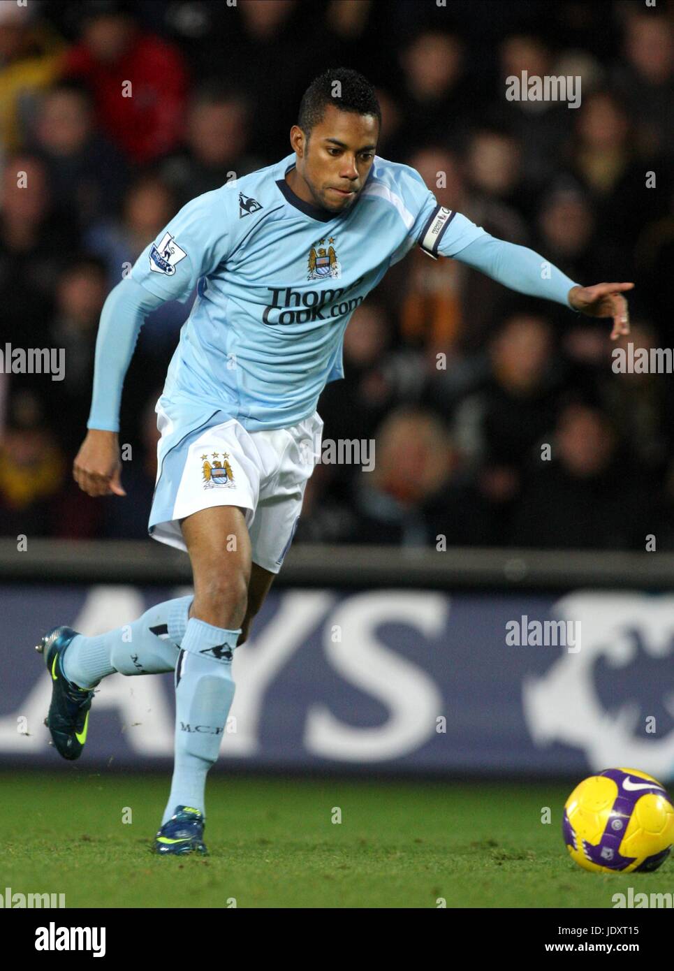 ROBINHO MANCHESTER CITY FC KC STADIUM HULL ENGLAND 16 November 2008 ...