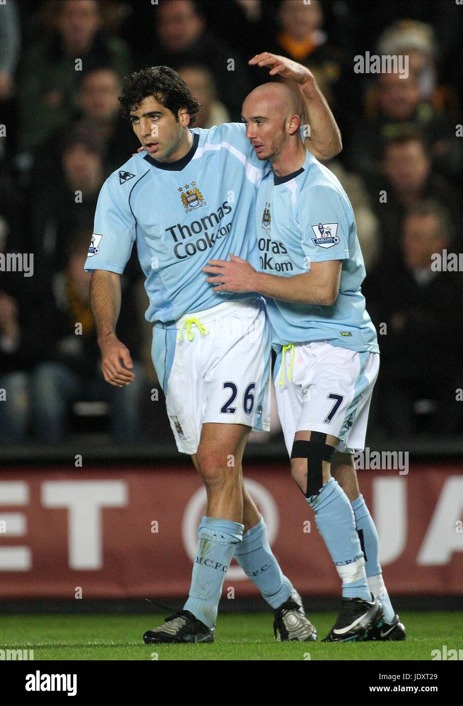 TAL BEN HAIM & STEPHEN IRELAND MANCHESTER CITY FC KC STADIUM HULL ...