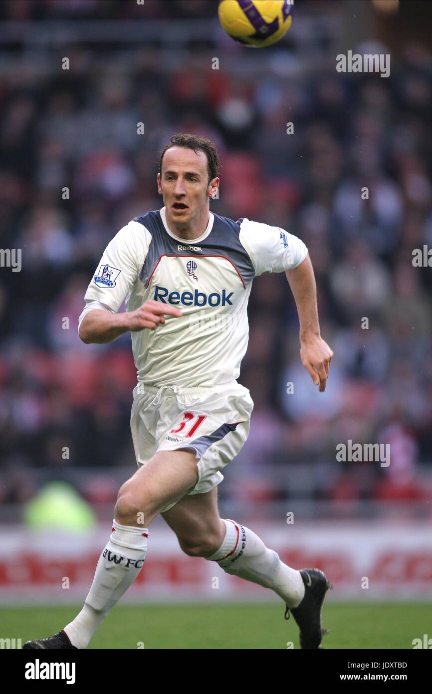 ANDY O'BRIEN BOLTON WANDERERS FC STADIUM OF LIGHT SUNDERLAND ENGLAND 29 ...