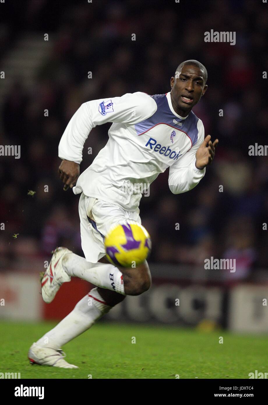 JLLOYD SAMUEL BOLTON WANDERERS FC STADIUM OF LIGHT SUNDERLAND ENGLAND ...