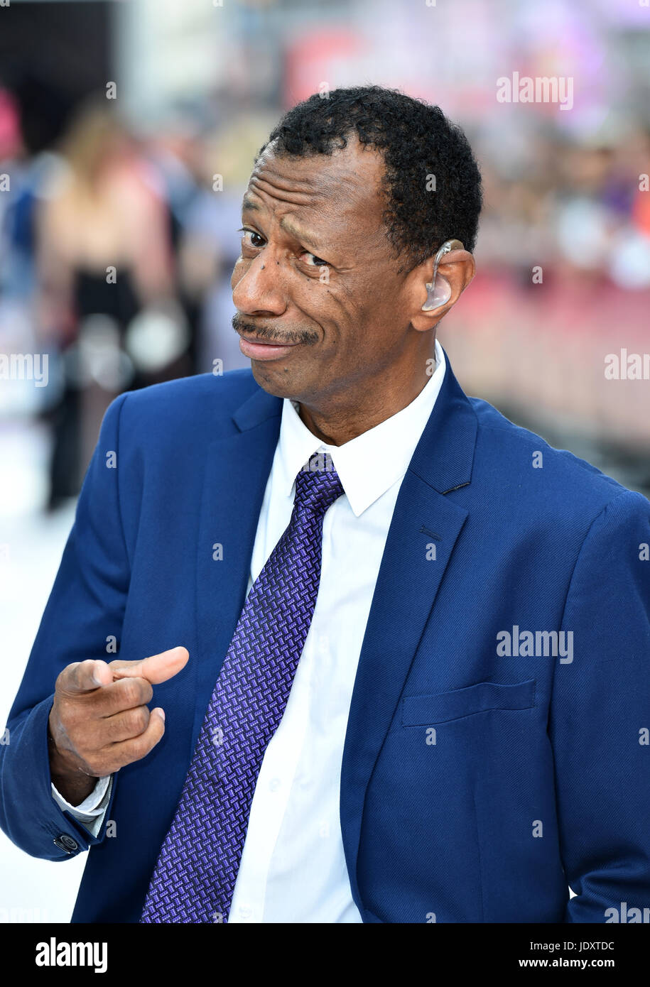CJ Jones attending the Baby Driver premiere held at Cineworld in ...