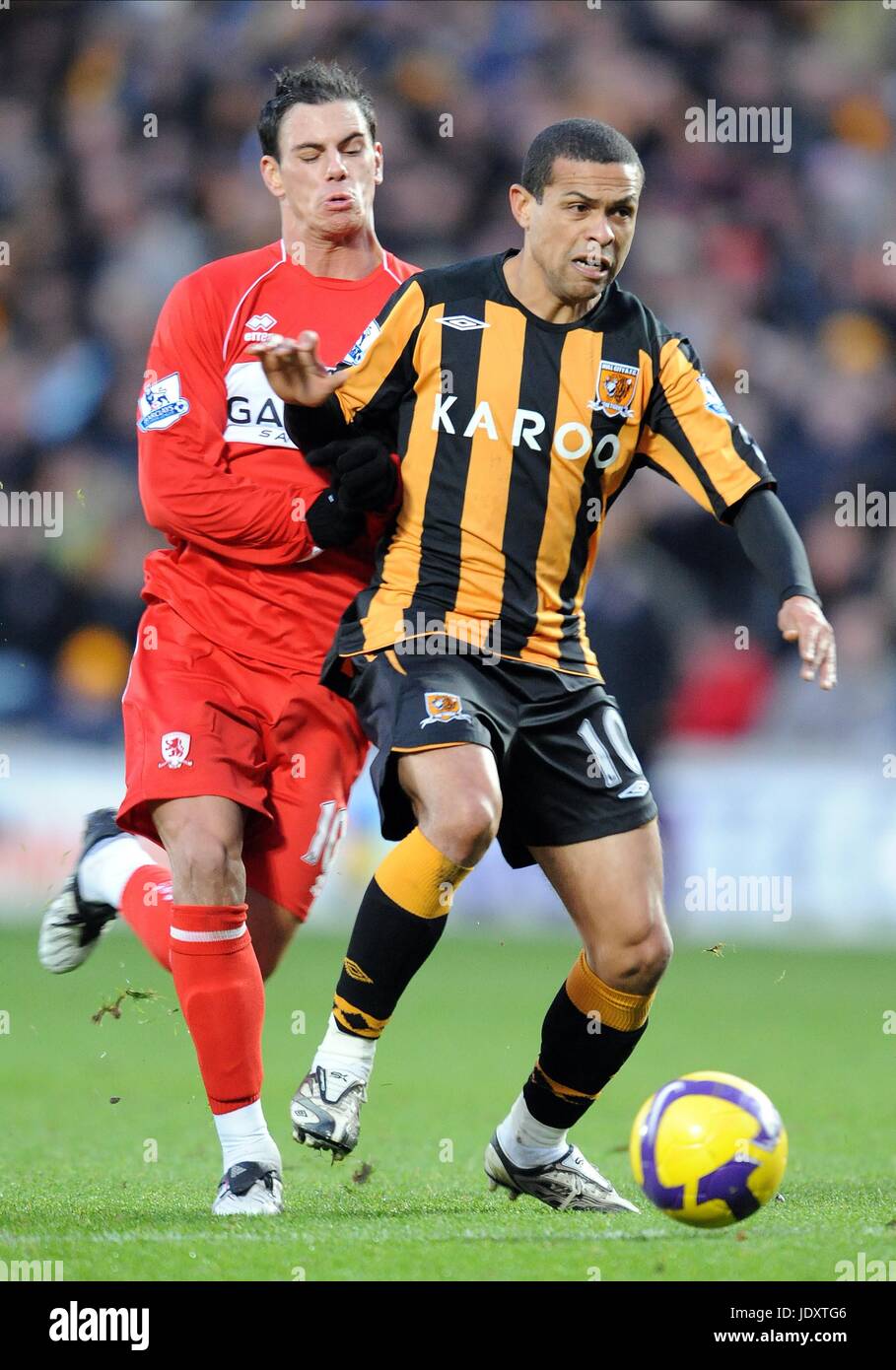 JEREMIE ALIADIERE & GEOVANNI HULL V MIDDLESBROUGH KC STADIUM HULL ...