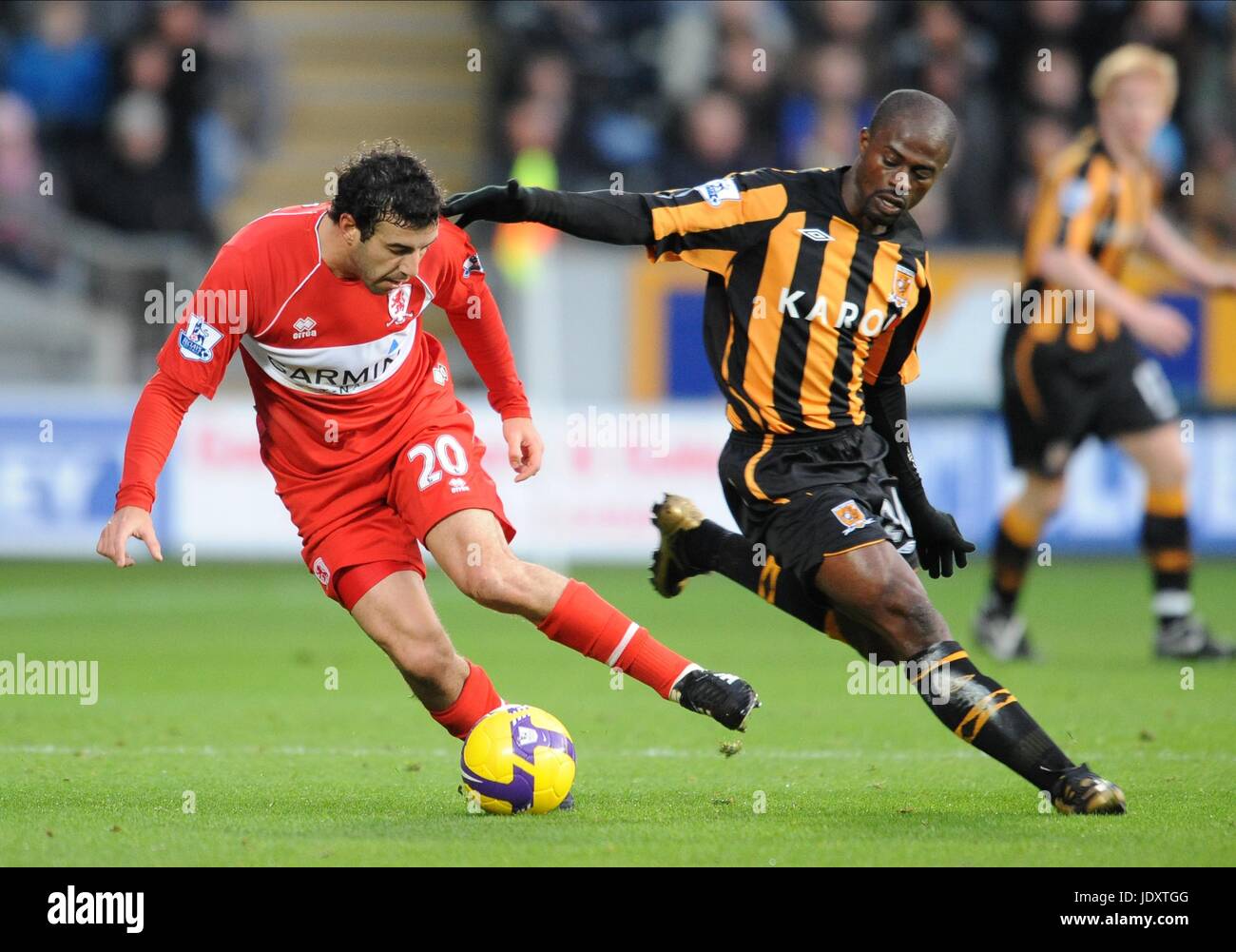 JULIO ARCA & GEORGE BOATENG HULL V MIDDLESBROUGH KC STADIUM HULL ...
