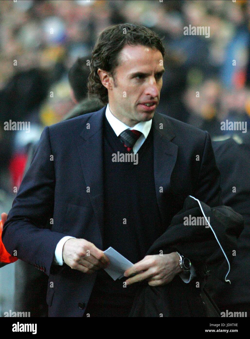 GARETH SOUTHGATE MIDDLESBROUGH FC MANAGER KC STADIUM HULL ENGLAND 06 ...