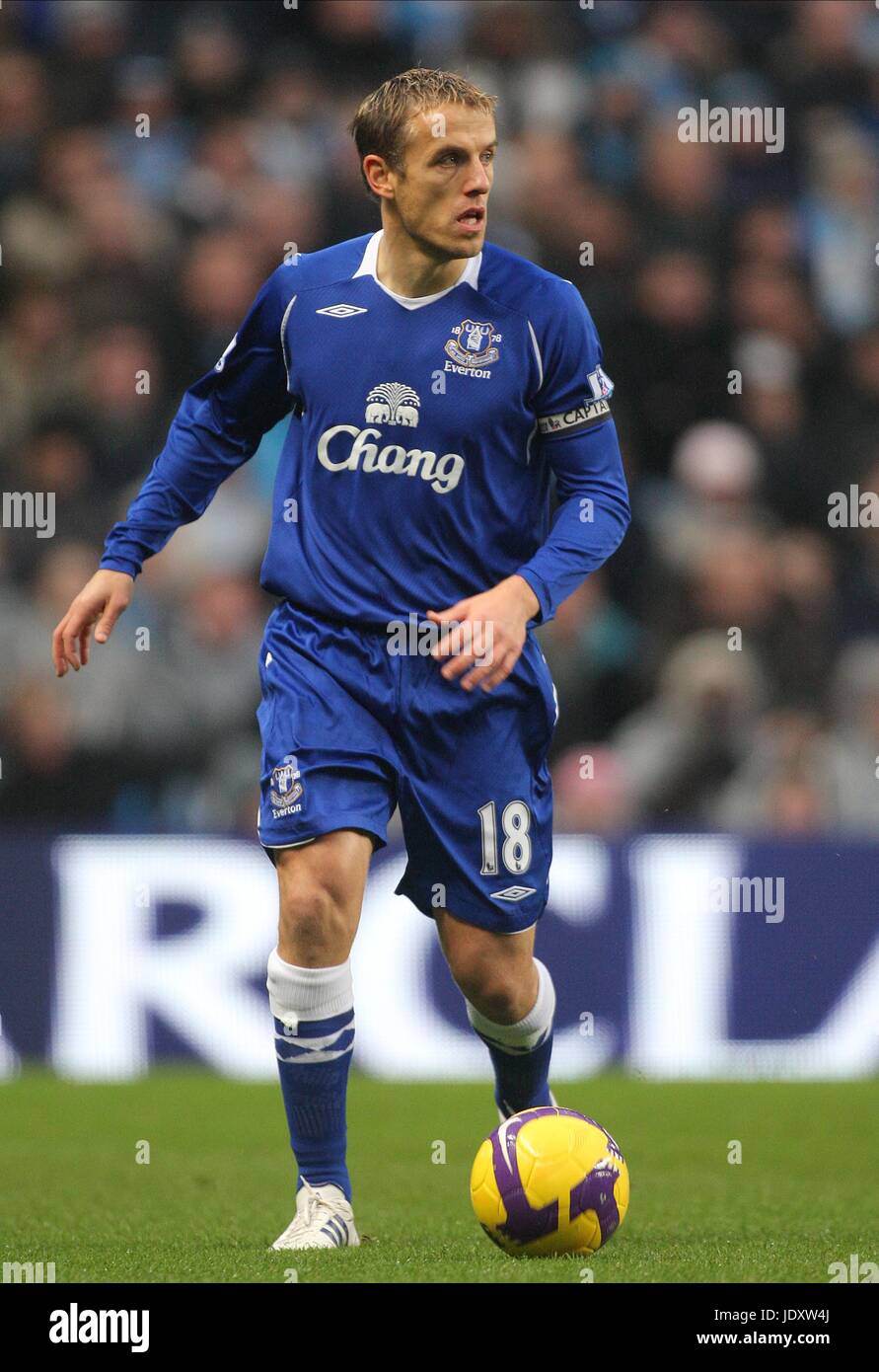 PHILIP NEVILLE EVERTON FC CITY OF MANCHESTER STADIUM MANCHESTER ENGLAND ...