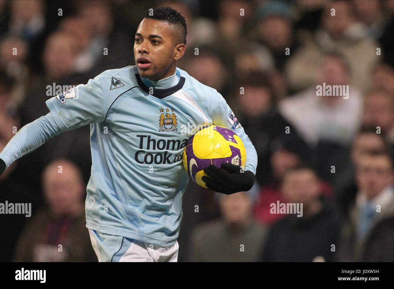 ROBINHO MANCHESTER CITY FC CITY OF MANCHESTER STADIUM MANCHESTER ...