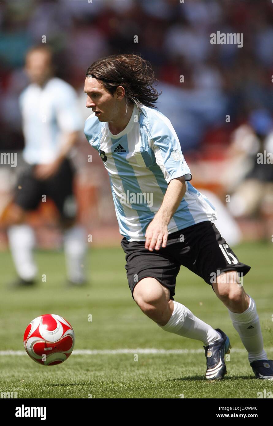 LIONEL MESSI ARGENTINA & BARCELONA OLYMPIC STADIUM BEIJING CHINA 23 ...