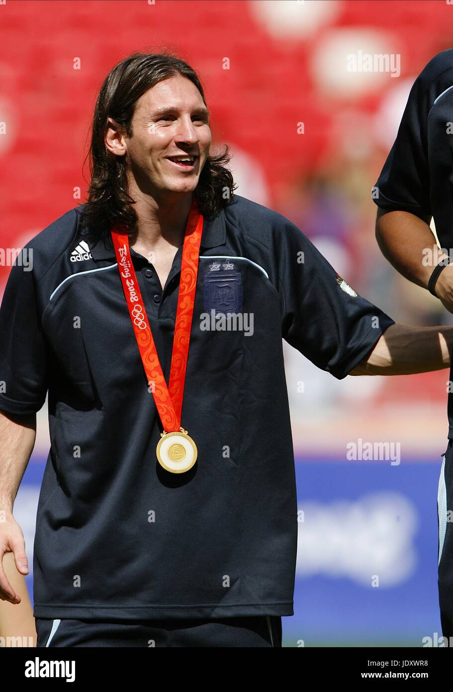 LIONEL MESSI ARGENTINA & BARCELONA OLYMPIC STADIUM BEIJING CHINA 23 ...