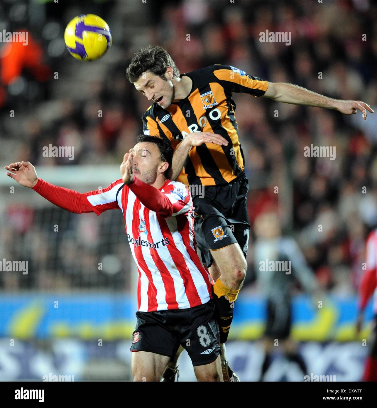 STEED MALBRANQUE SAM RICKETTS HULL V SUNDERLAND KC STADIUM HULL ENGLAND ...