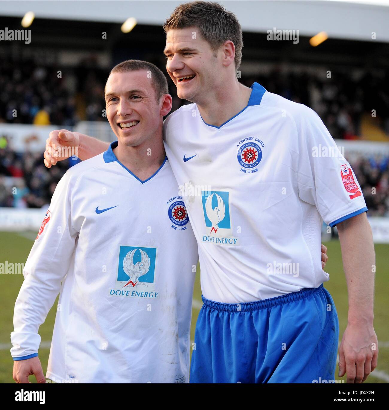 DAVID FOLEY & MICHAEL NELSON HARTLEPOOL V STOKE VICTORIA PARK ...