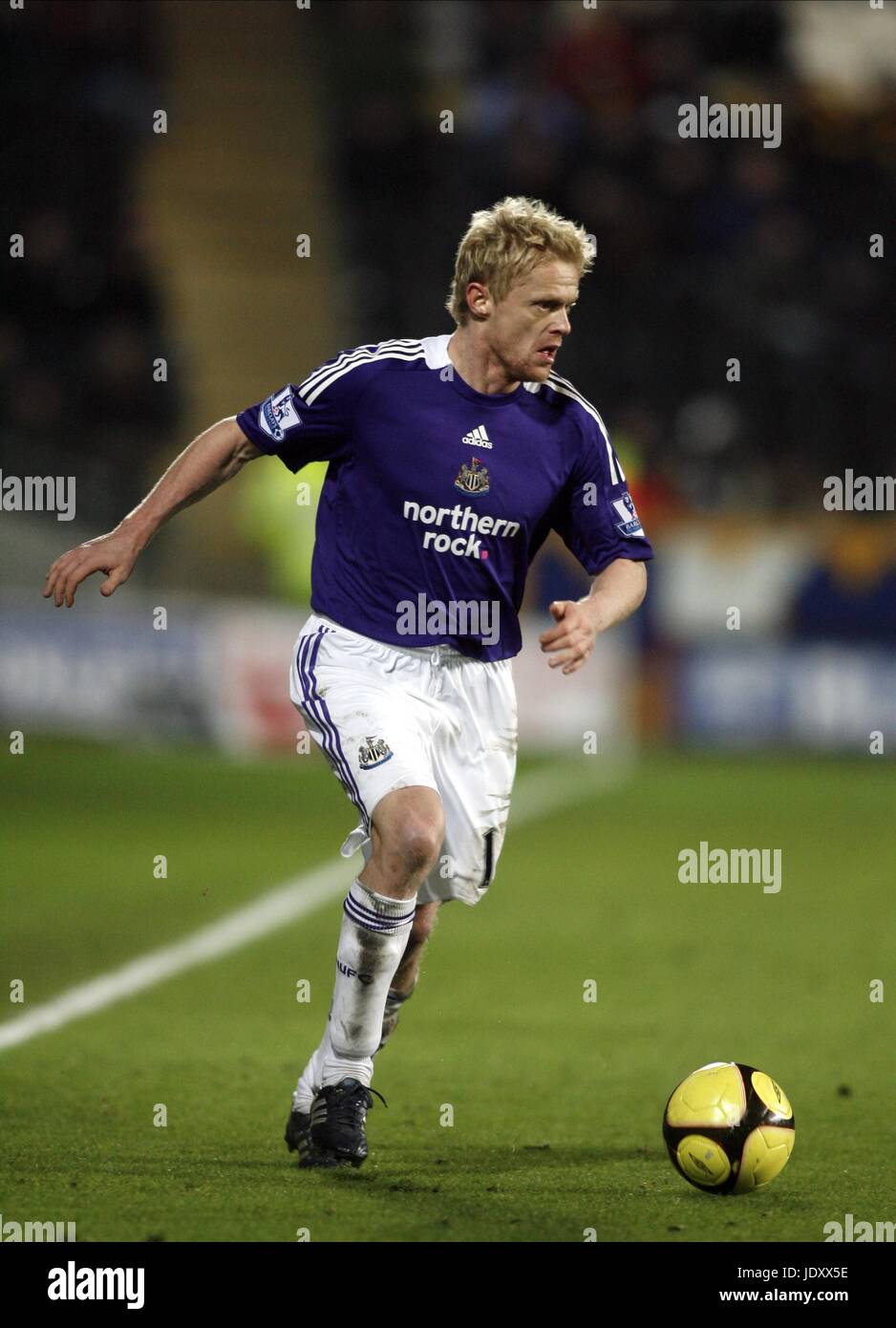 DAMIEN DUFF NEWCASTLE UNITED FC KC STADIUM HULL ENGLAND 03 January 2009 ...