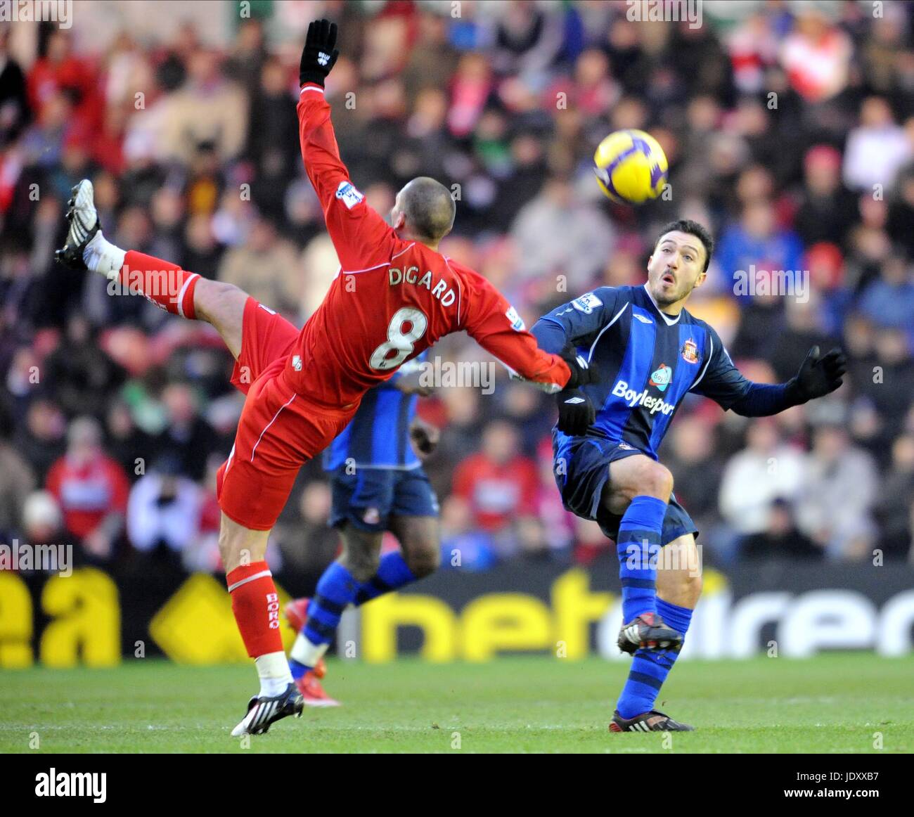 DIDIER DIGARD STEED MALBRANQUE MIDDLESBROUGH V SUNDERLAND RIVERSIDE ...