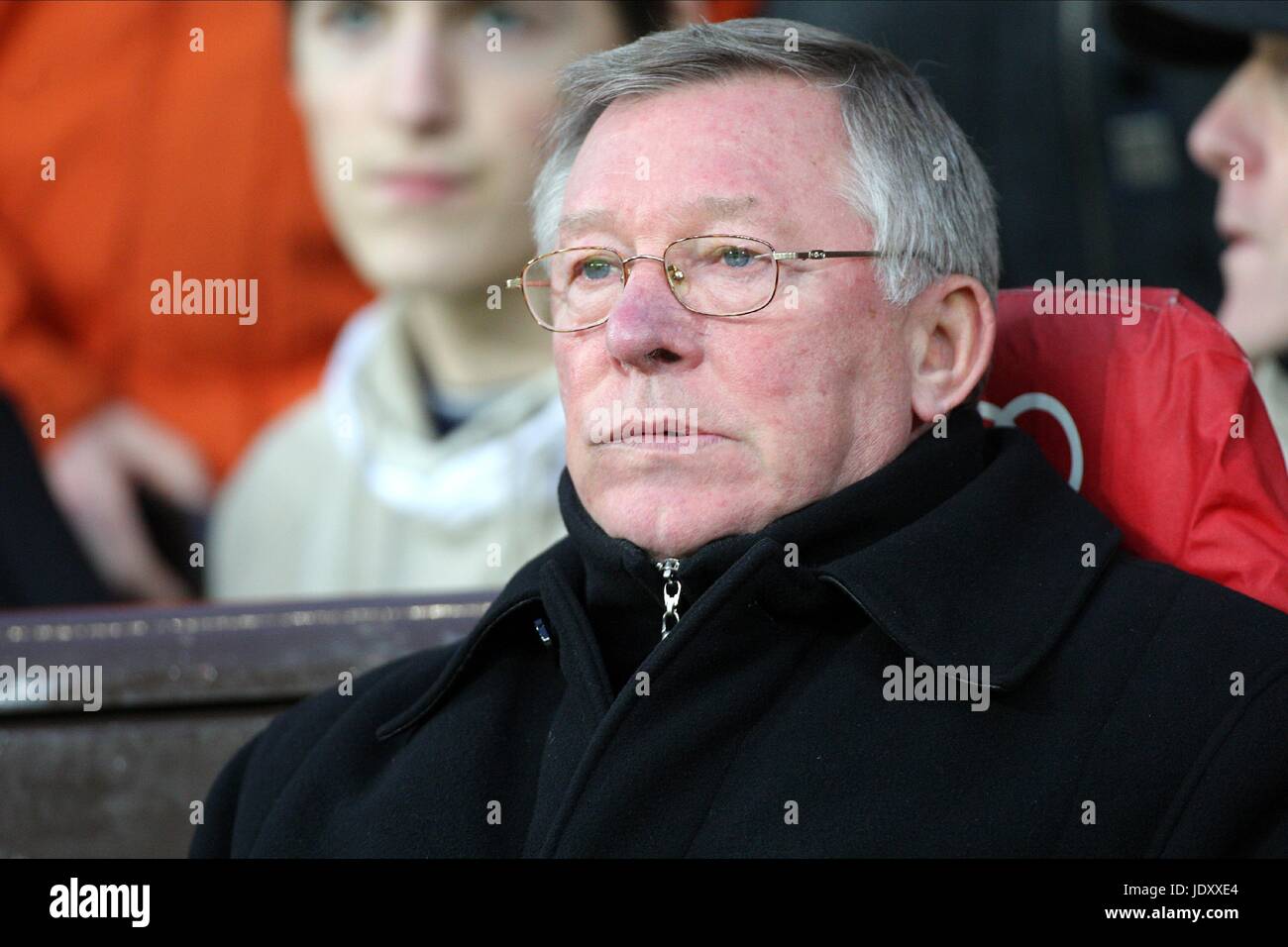 SIR ALEX FERGUSON MANCHESTER UNITED FC MANAGER OLD TRAFFORD MANCHESTER ...