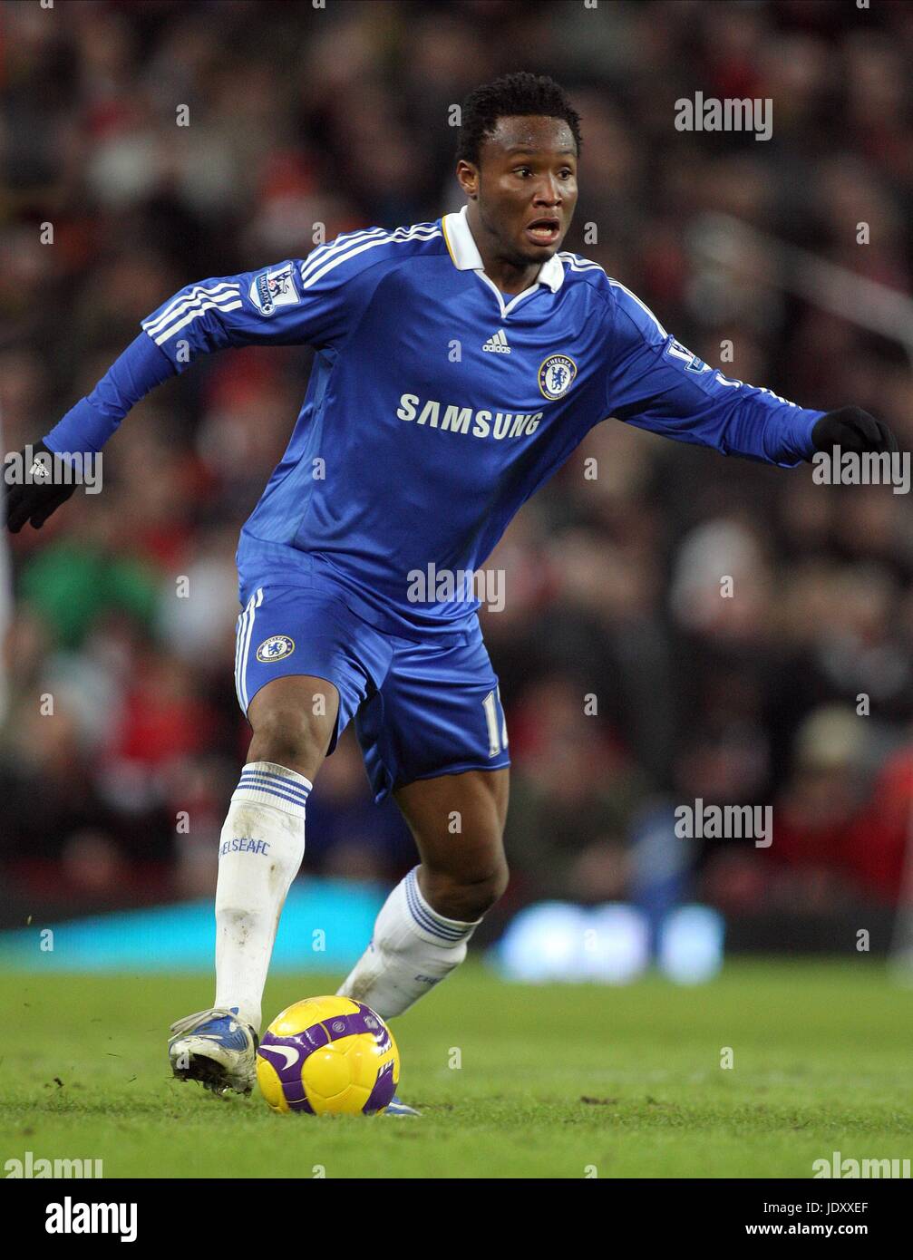 JOHN OBI MIKEL CHELSEA FC OLD TRAFFORD MANCHESTER ENGLAND 11 January ...
