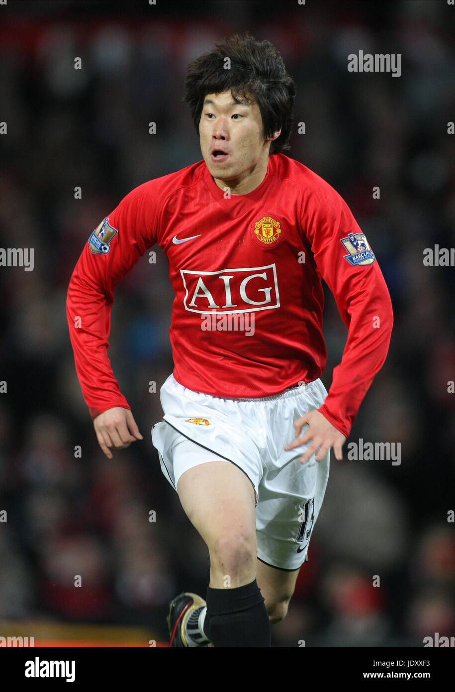 JI-SUNG PARK MANCHESTER UNITED FC OLD TRAFFORD MANCHESTER ENGLAND 11 January 2009 Stock Photo ...