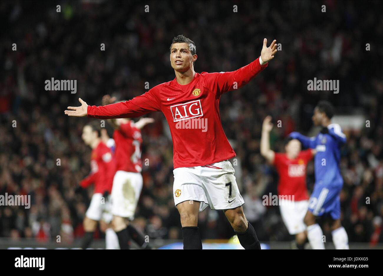 CRISTIANO RONALDO MANCHESTER UNITED FC OLD TRAFFORD MANCHESTER ENGLAND ...