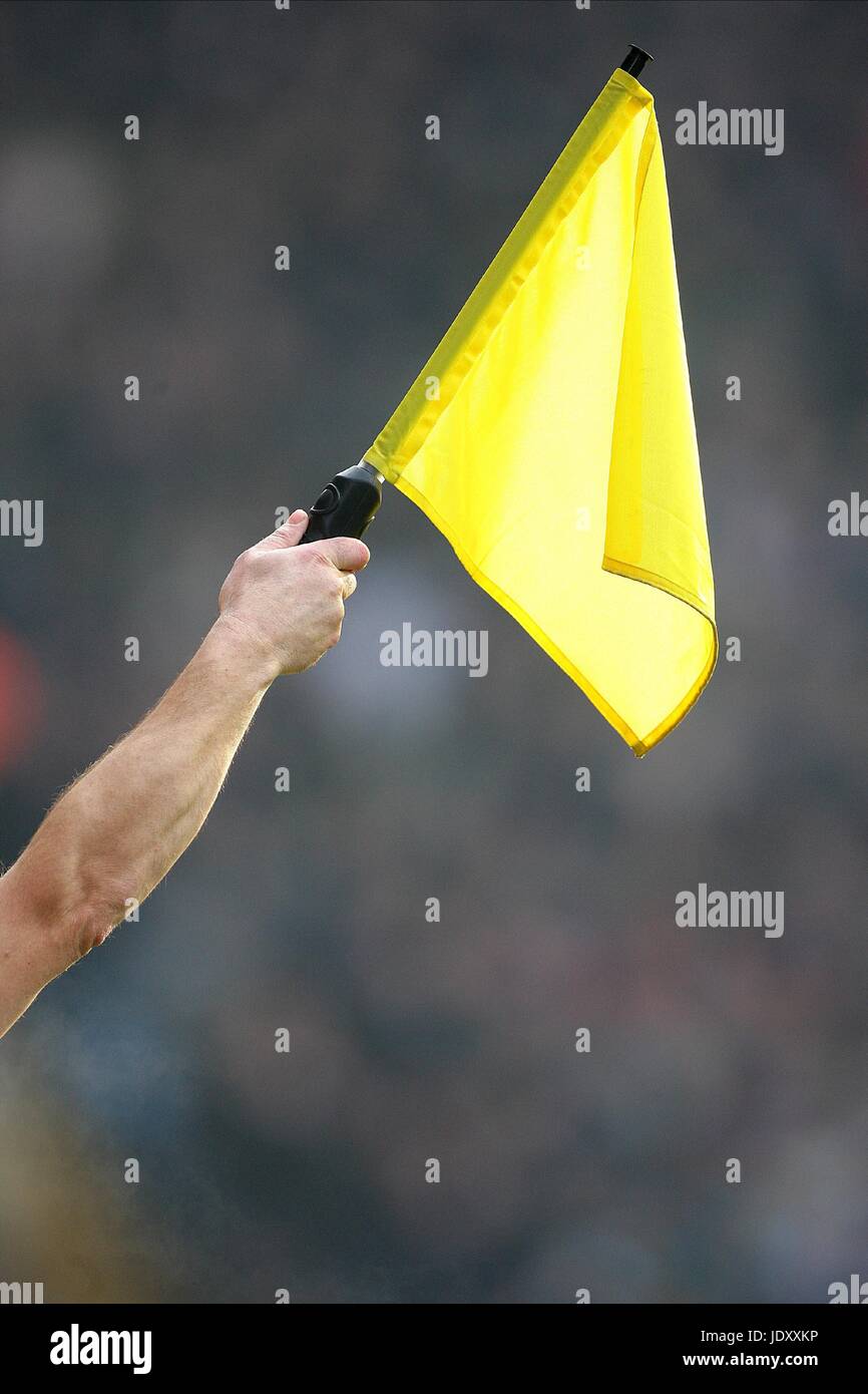 LINES-MAN RAISES FLAG LINES-MAN RAISES FLAG VILLA PARK BIRMINGHAM ...