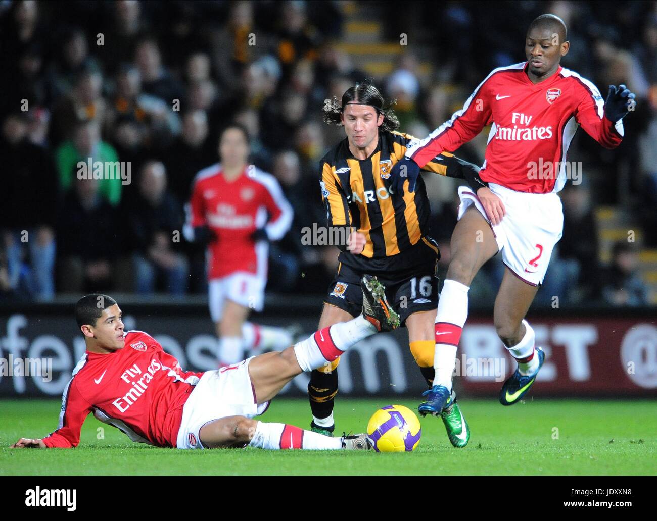 DENILSON PETER HALMOSI ABOU HULL V ARSENAL KC STADIUM HULL ENGLAND 17 ...