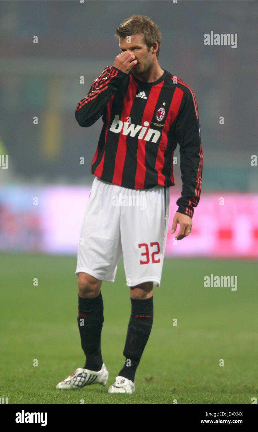 DAVID BECKHAM AC MILAN V FIORENTINA SERIE A SAN SIRO MILAN ITALY 17 ...