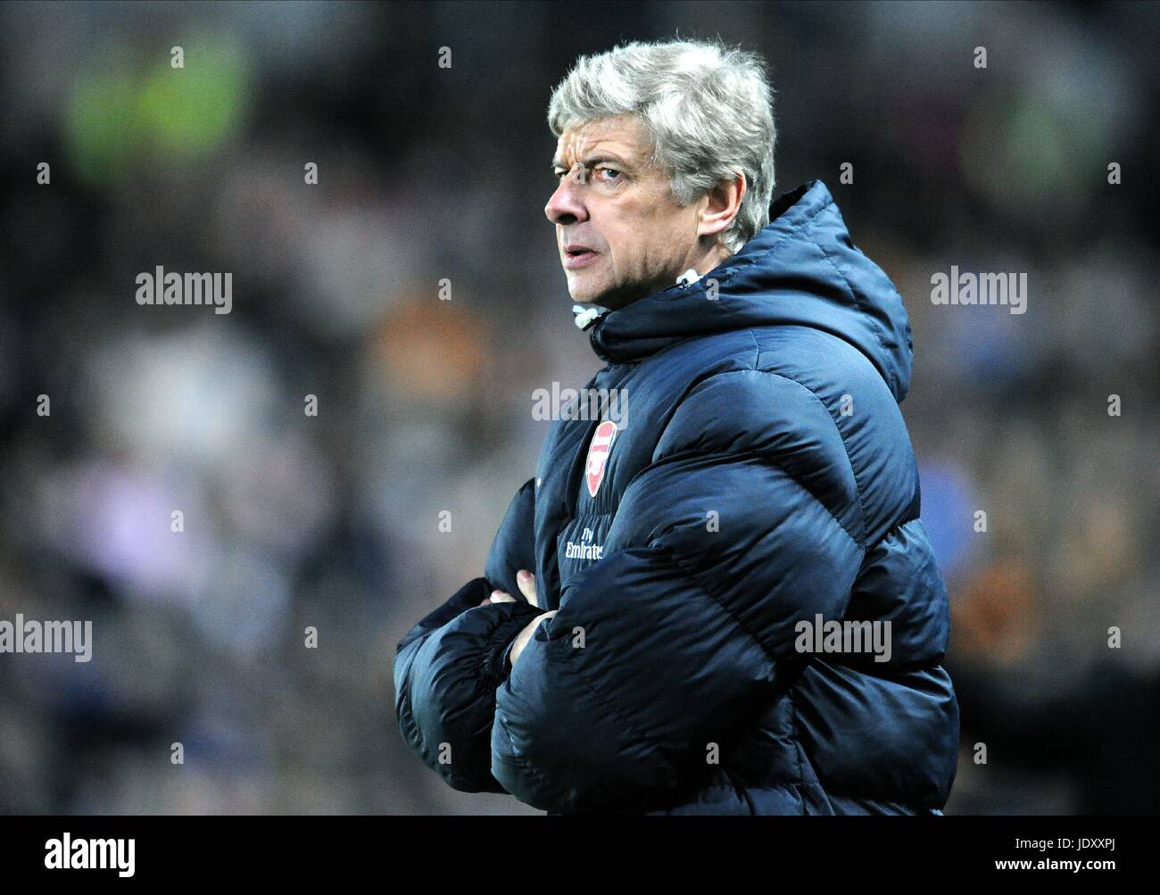 ARSENE WENGER ARSENAL FC MANAGER KC STADIUM HULL ENGLAND 17 January ...