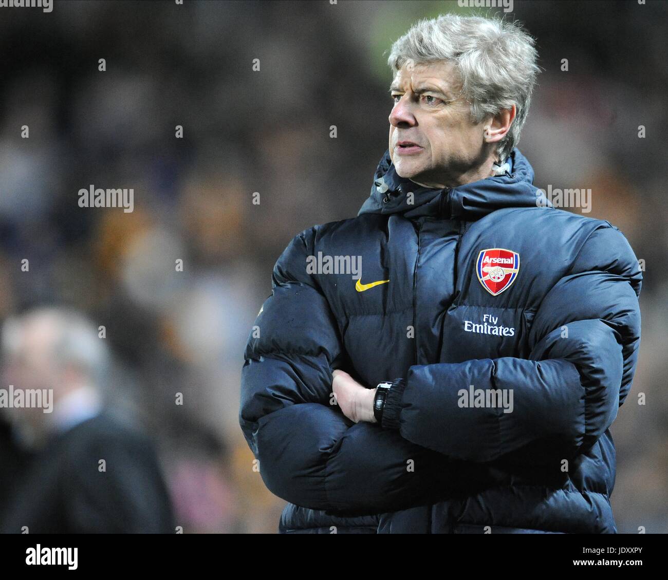 ARSENE WENGER ARSENAL FC MANAGER KC STADIUM HULL ENGLAND 17 January ...