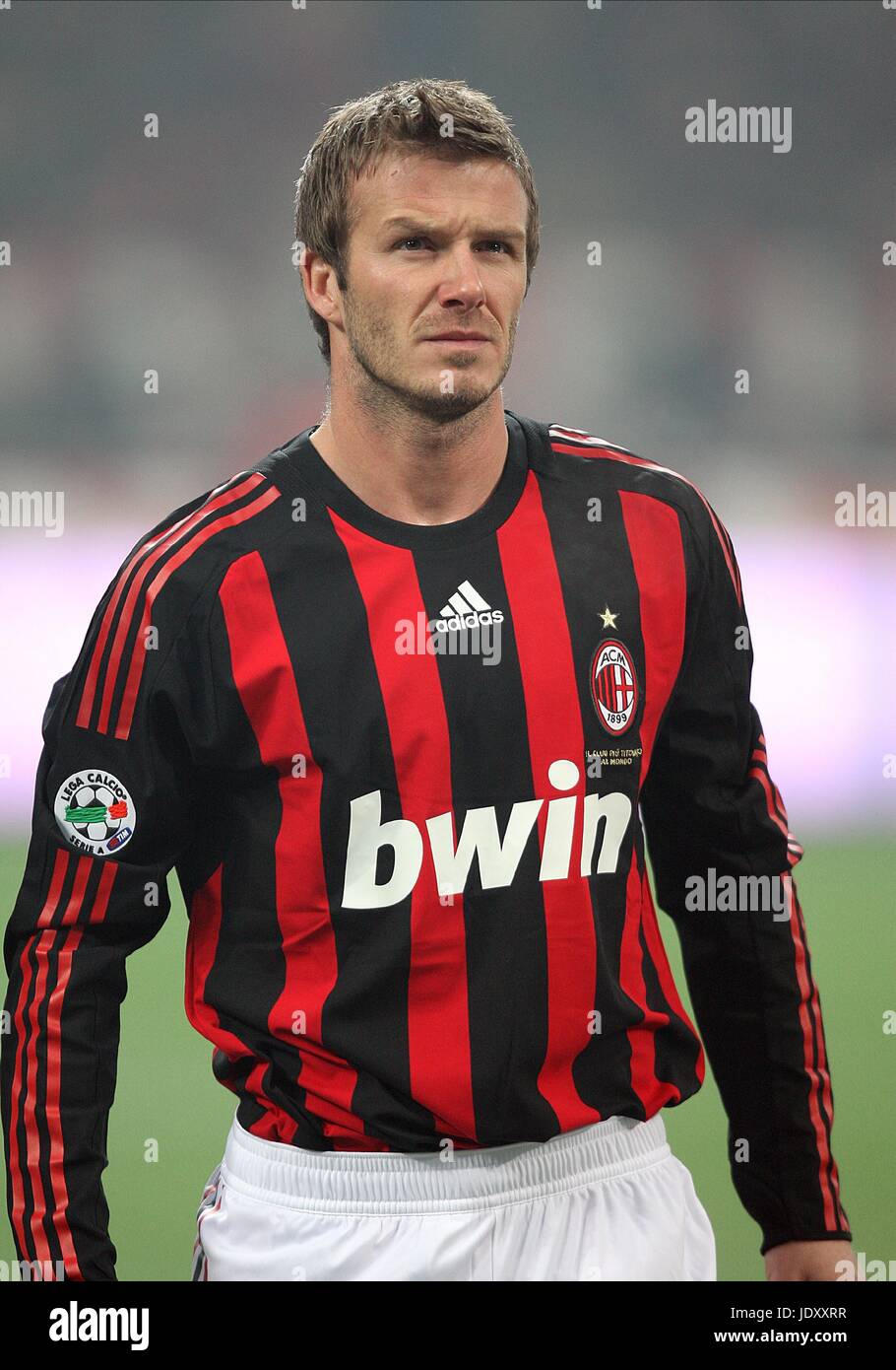 DAVID BECKHAM AC MILAN SAN SIRO MILAN ITALY 17 January 2009 Stock Photo ...
