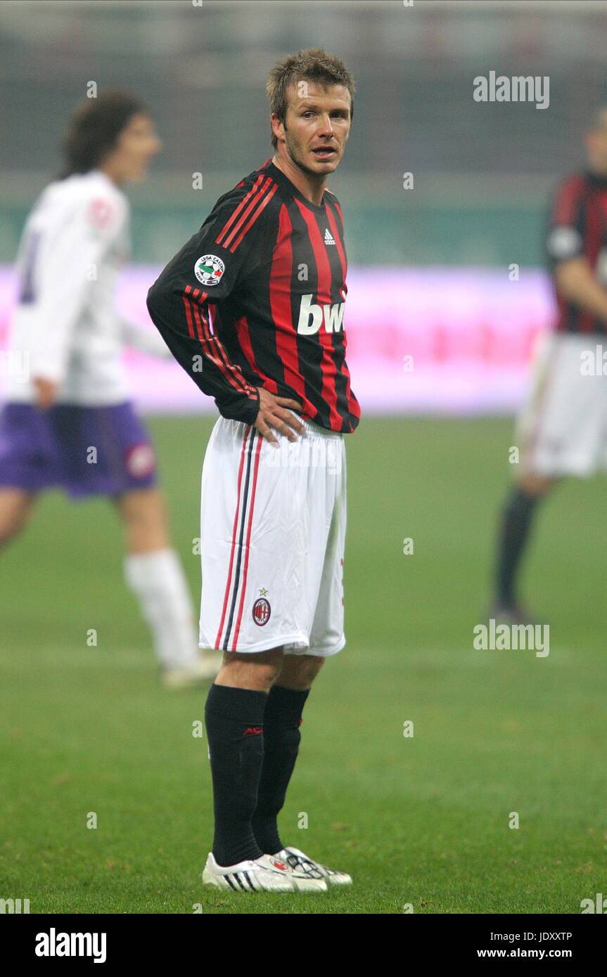 DAVID BECKHAM AC MILAN SAN SIRO MILAN ITALY 17 January 2009 Stock Photo ...