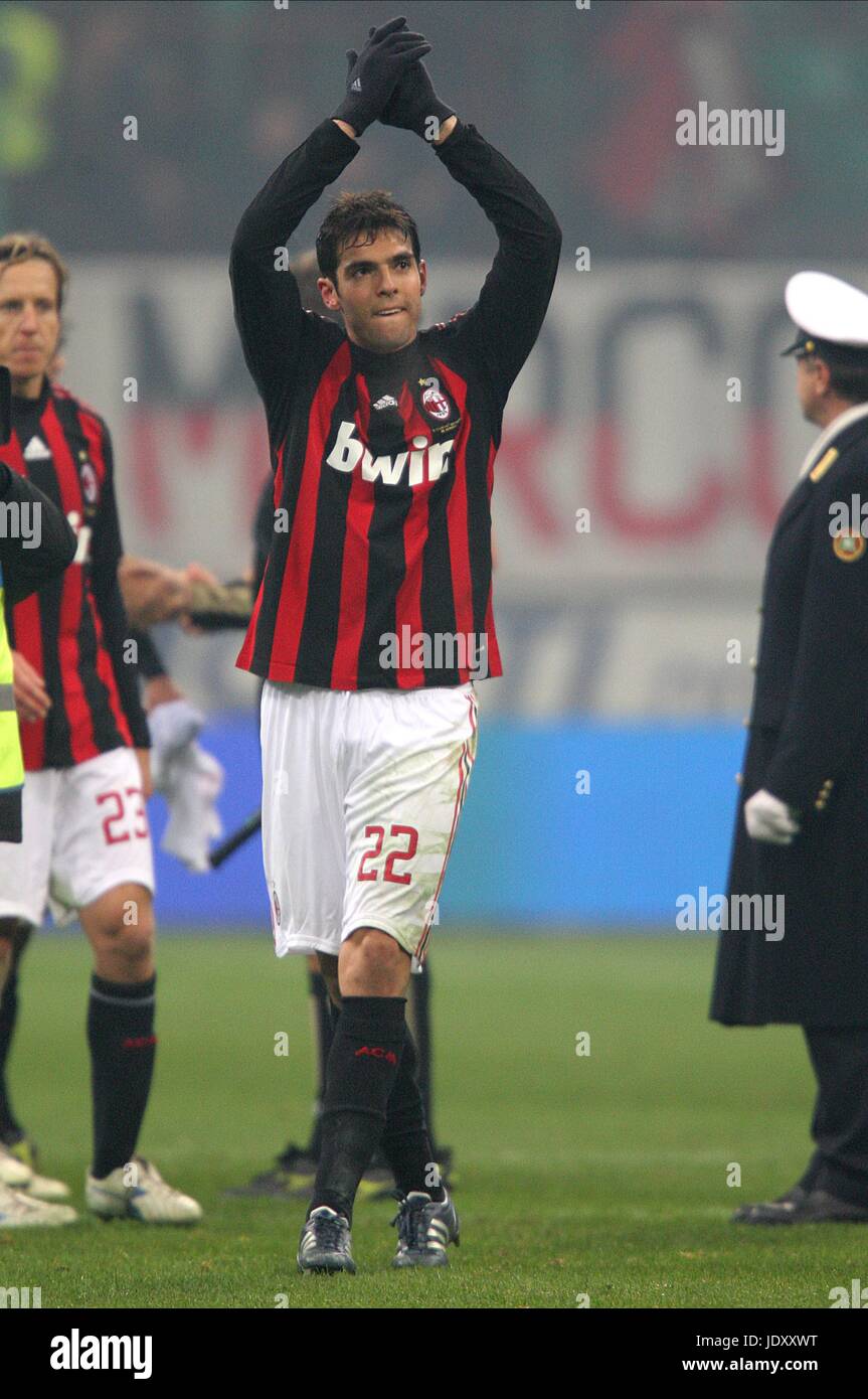 KAKA WAVES TO SAN SIRO FANS AC MILAN SAN SIRO MILAN ITALY 17 January ...