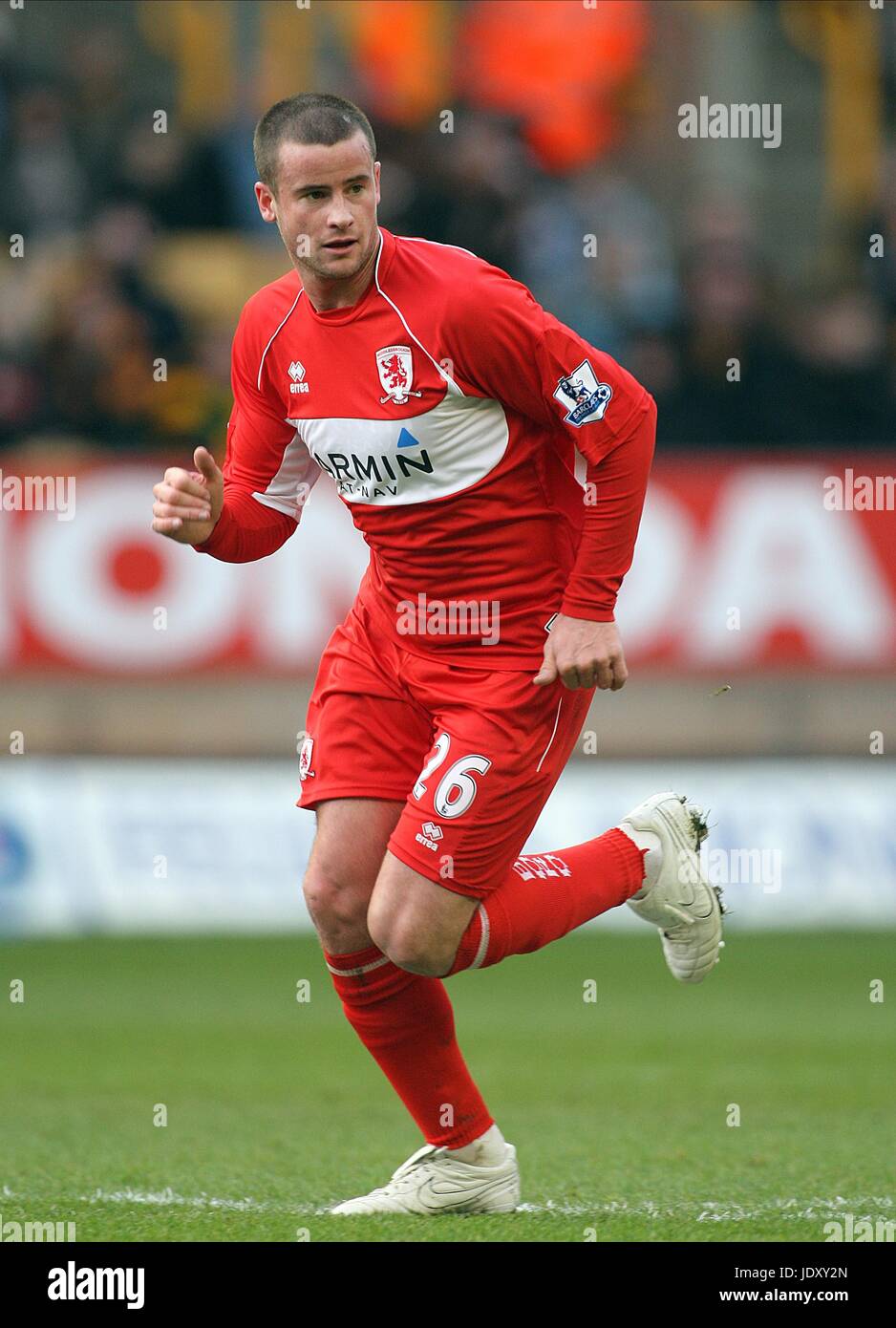 MATTHEW BATES MIDDDLESBROUGH FC MOLINEUX STADIUM WOLVERHAMPTON ENGLAND ...