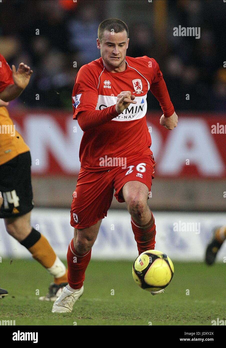 MATTHEW BATES MIDDDLESBROUGH FC MOLINEUX STADIUM WOLVERHAMPTON ENGLAND ...