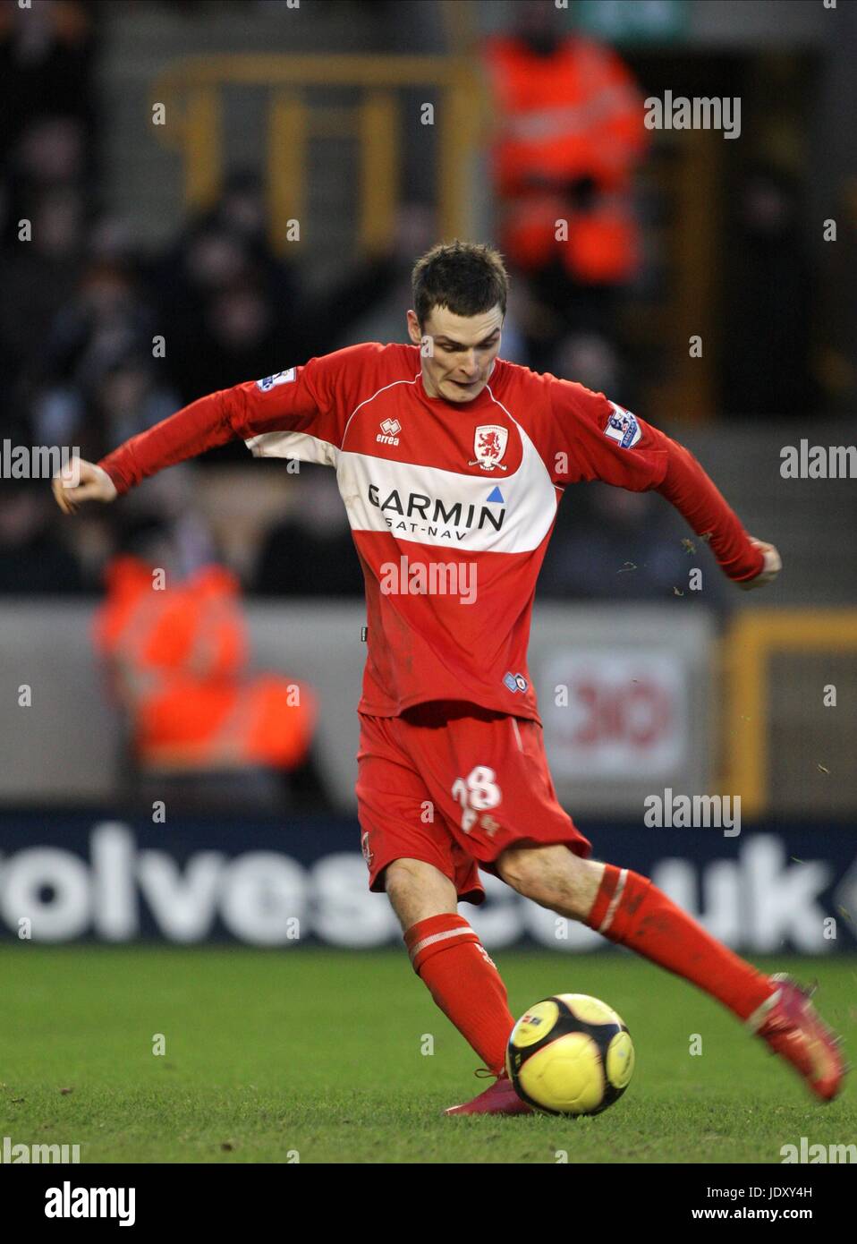 ADAM JOHNSON MIDDLESBROUGH FC MOLINEUX STADIUM WOLVERHAMPTON ENGLAND 24 ...
