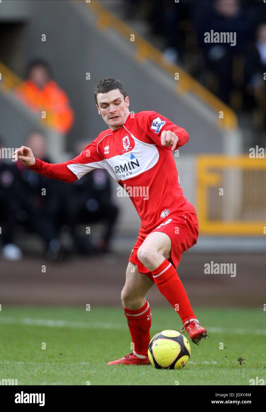 ADAM JOHNSON MIDDLESBROUGH FC MOLINEUX STADIUM WOLVERHAMPTON ENGLAND 24 ...