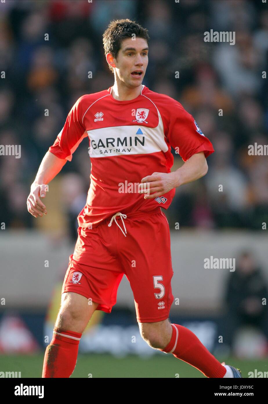 CHRIS RIGGOTT MIDDLESBROUGH FC MOLINEUX STADIUM WOLVERHAMPTON ENGLAND ...