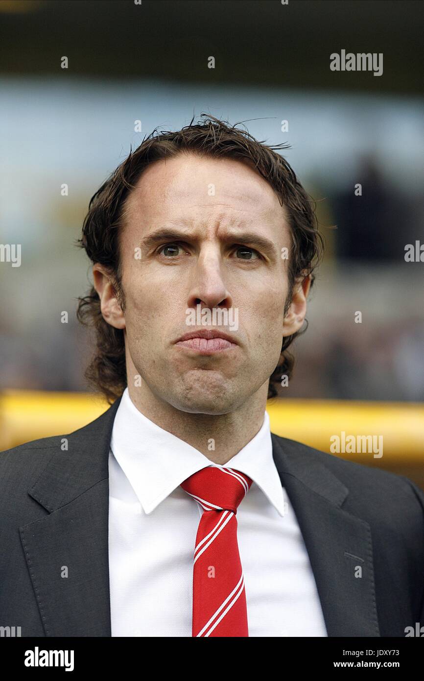 GARETH SOUTHGATE MIDDLESBROUGH FC MANAGER MOLINEUX STADIUM ...
