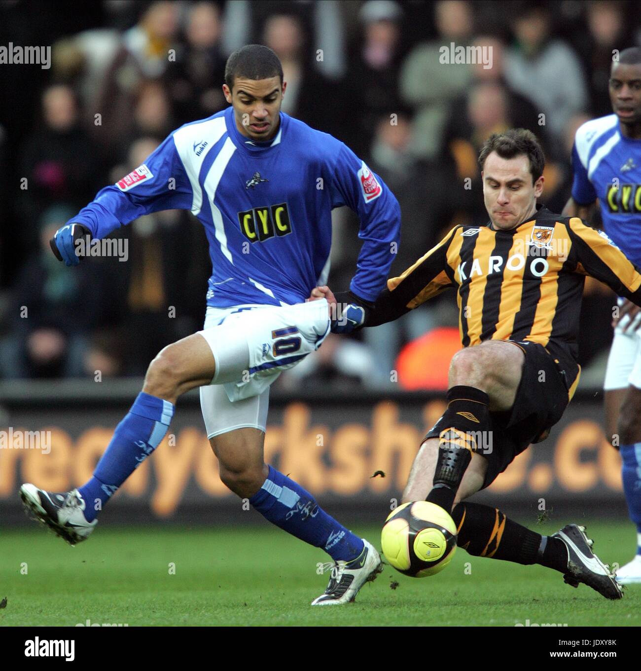 LEWIS GRABBAN & RICHARD GARCIA HULL V MILLWALL KC STADIUM HULL ENGLAND ...