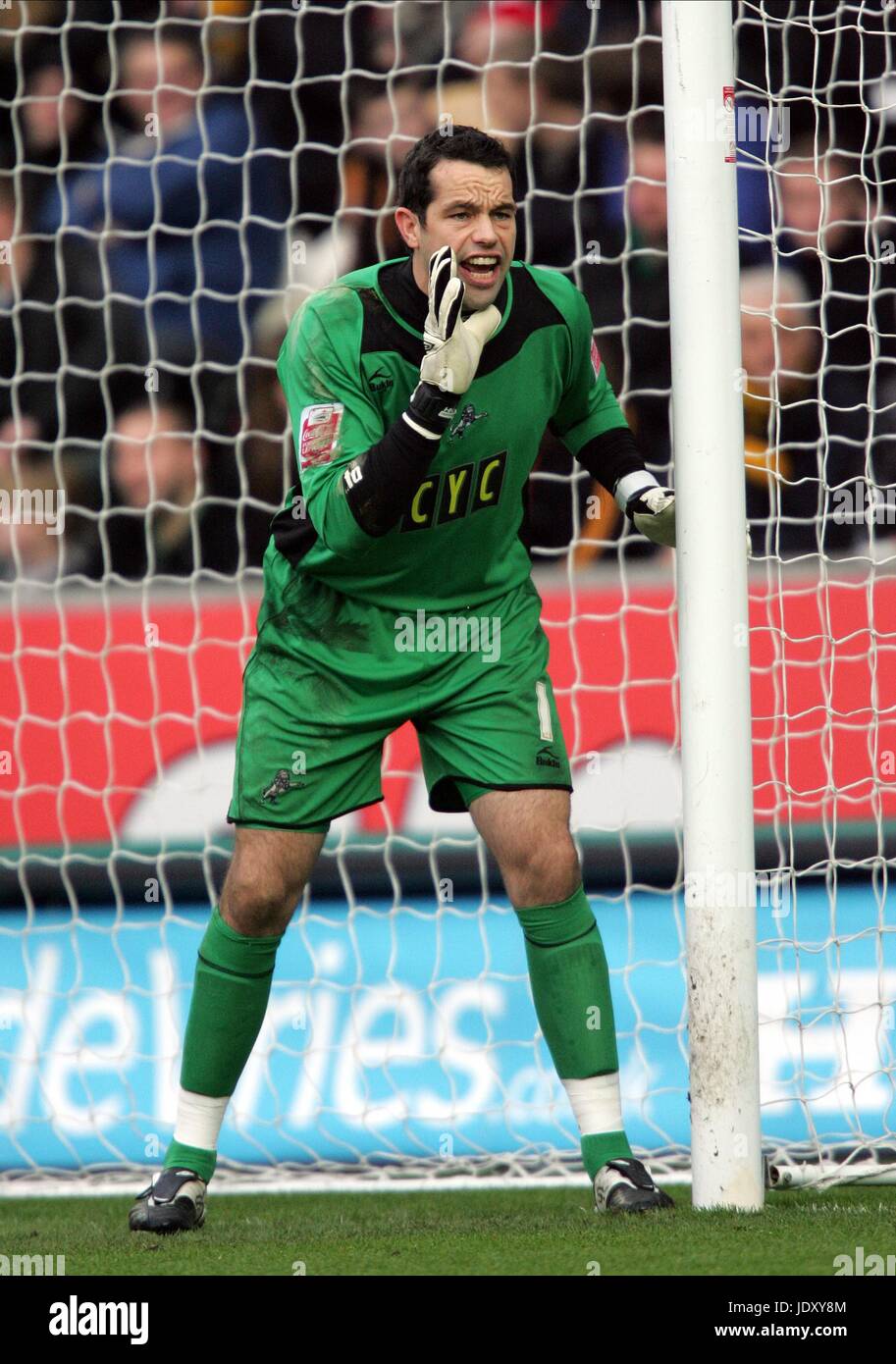 DAVID FORDE MILLWALL FC KC STADIUM HULL ENGLAND 24 January 2009 Stock ...