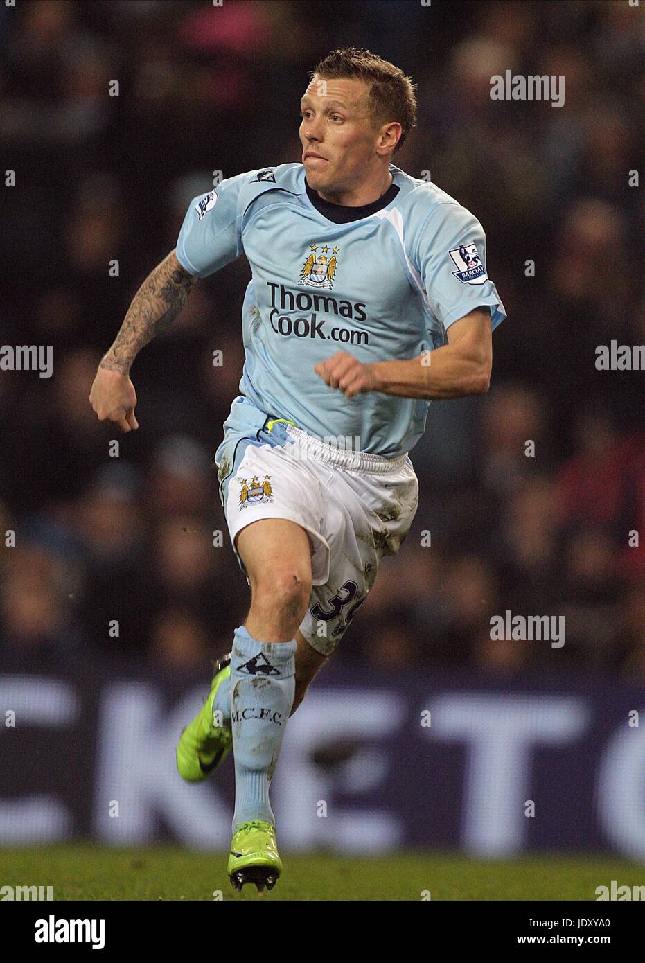CRAIG BELLAMY MANCHESTER CITY FC CITY OF MANCHESTER STADIUM MANCHESTER ...