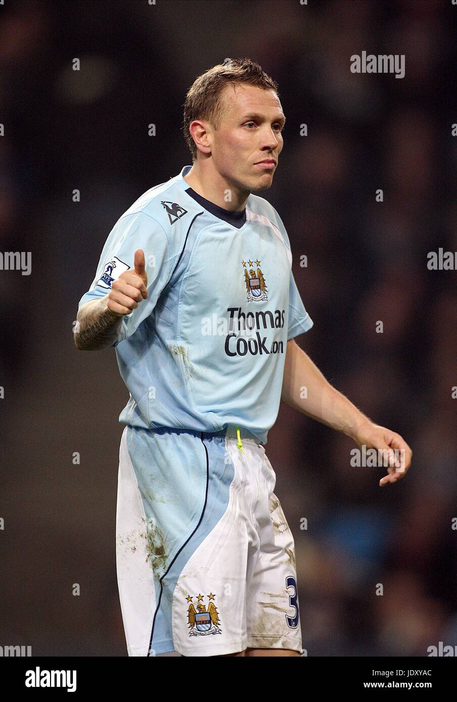 CRAIG BELLAMY MANCHESTER CITY FC CITY OF MANCHESTER STADIUM MANCHESTER ...
