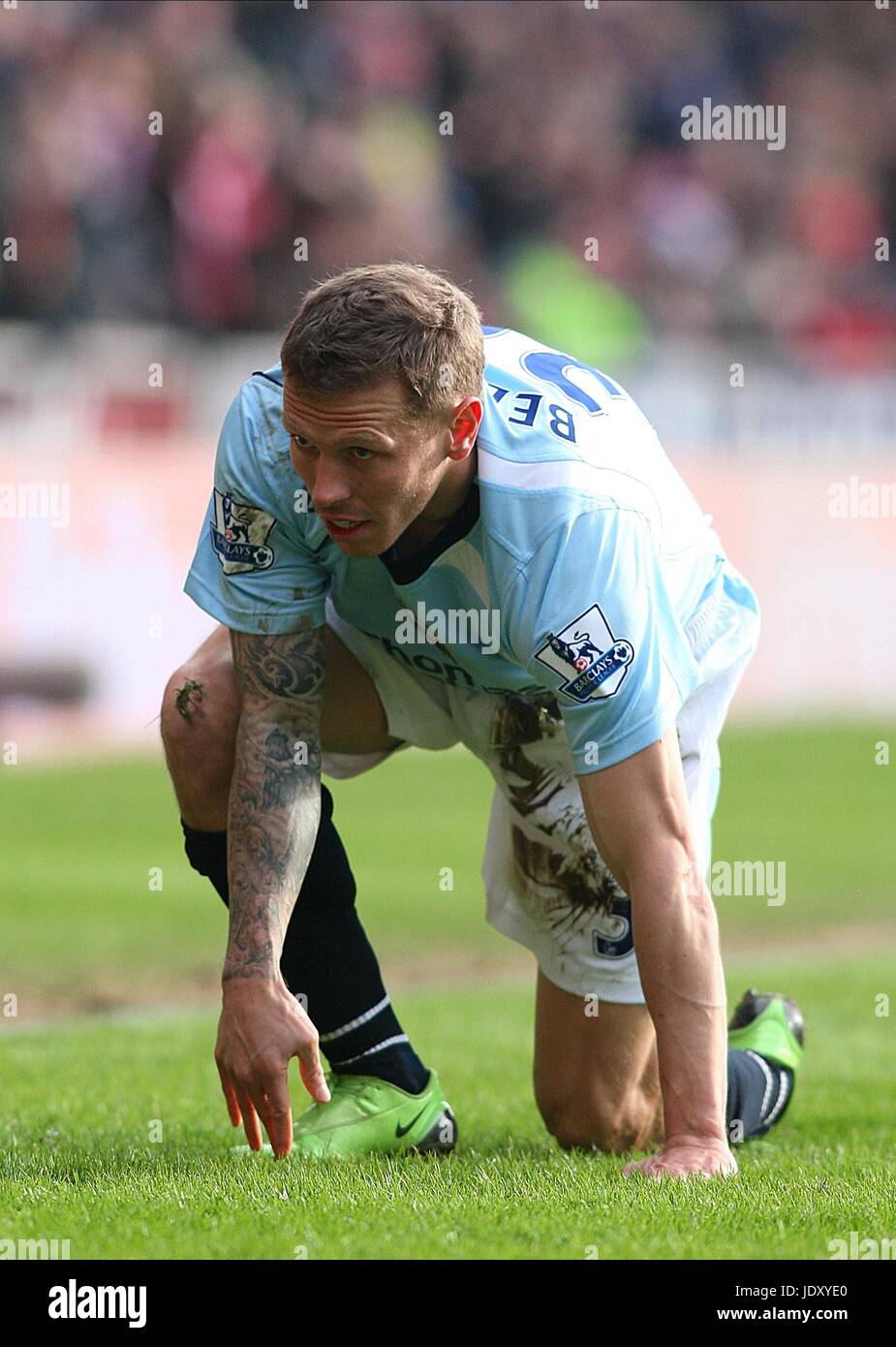 CRAIG BELLAMY STOKE V MANCHESTER CITY BRITANNIA STADIUM STOKE ENGLAND ...
