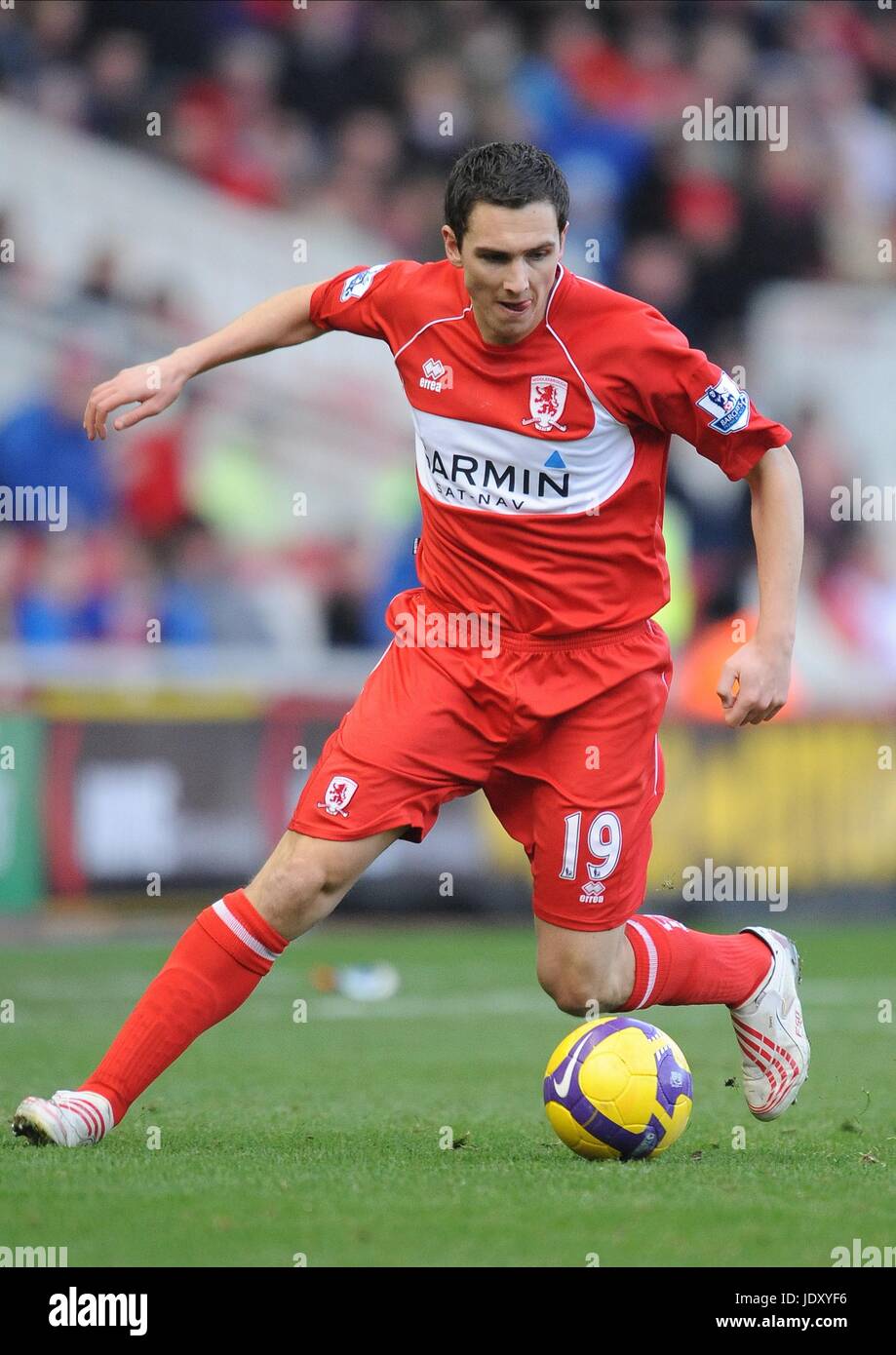 STEWART DOWNING MIDDLESBROUGH FC RIVERSIDE STADIUM MIDDLESBROUGH ...