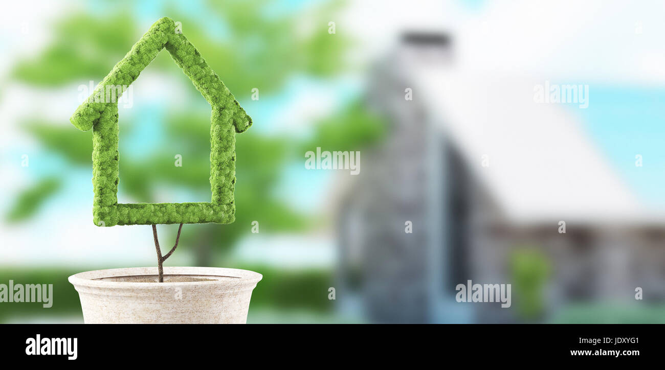 Green house, ecological house Stock Photo - Alamy