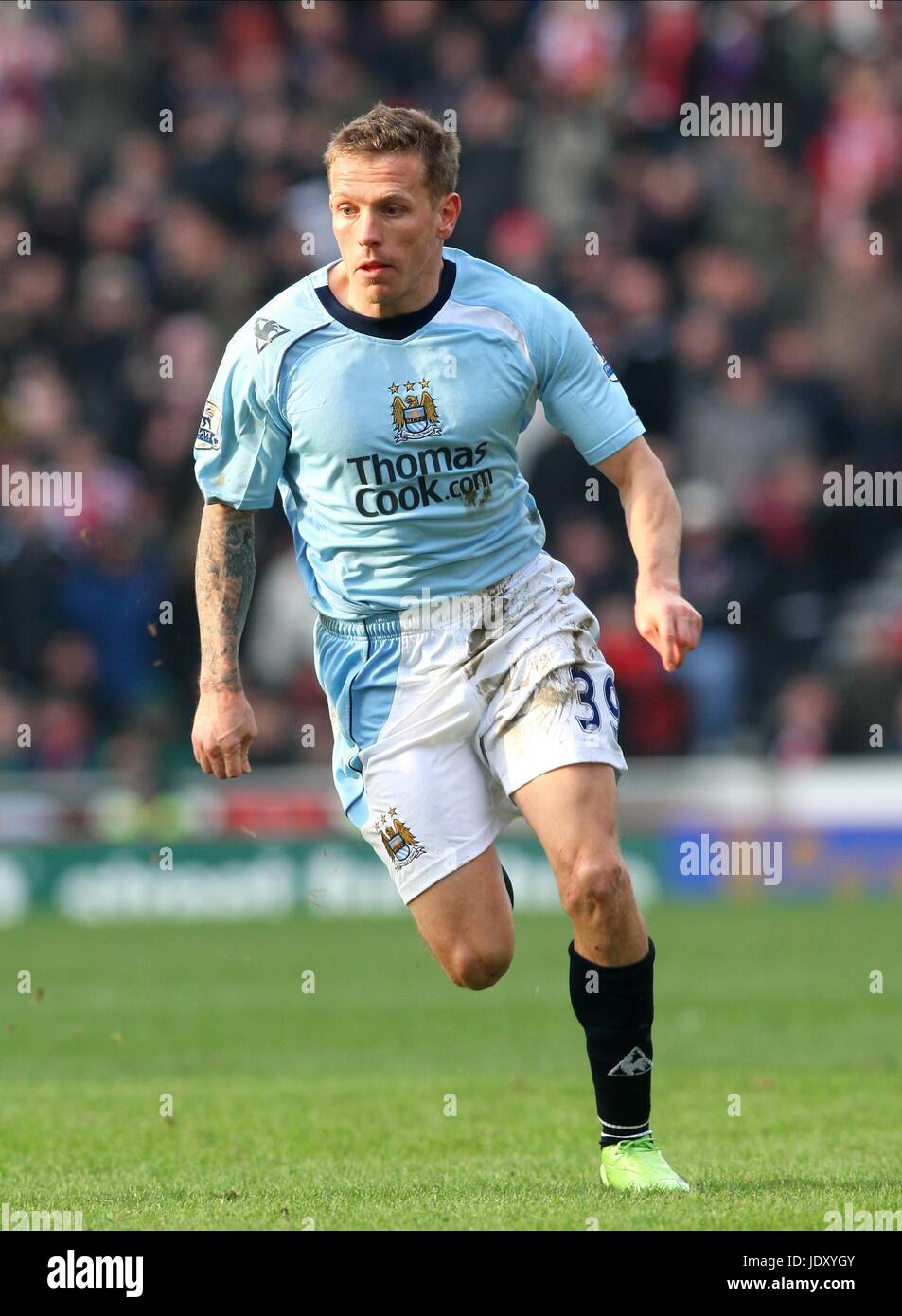 CRAIG BELLAMY MANCHESTER CITY FC BRITANNIA STADIUM STOKE ENGLAND 31 ...