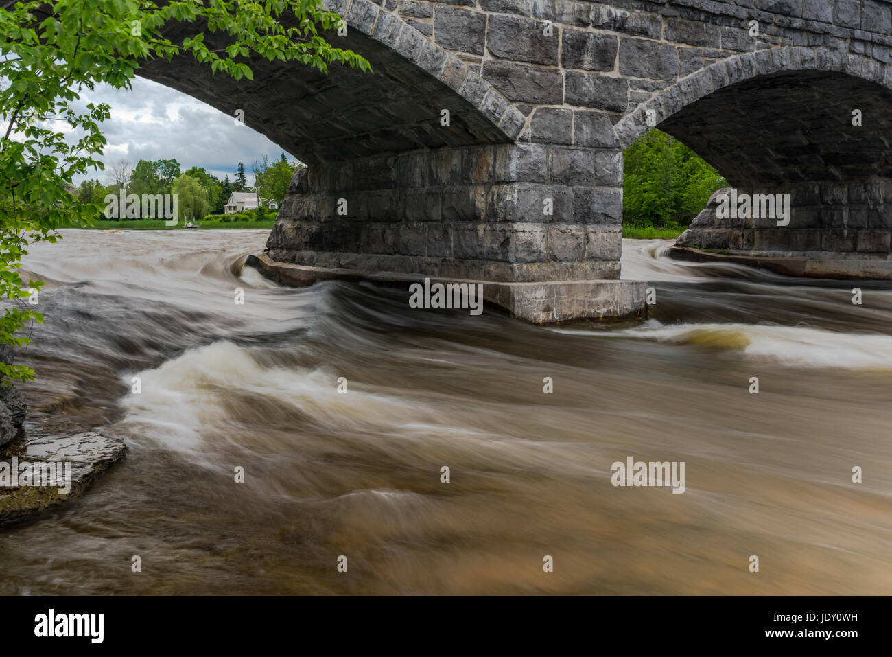 Water under the bridge - Five-span stone bridge in Pakenham, Ontario ...
