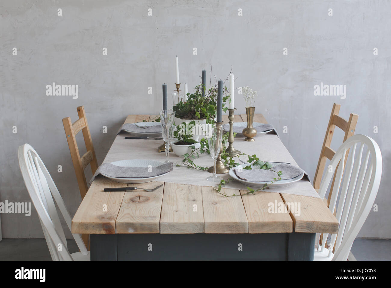 Decorated dining table hi-res stock photography and images - Alamy